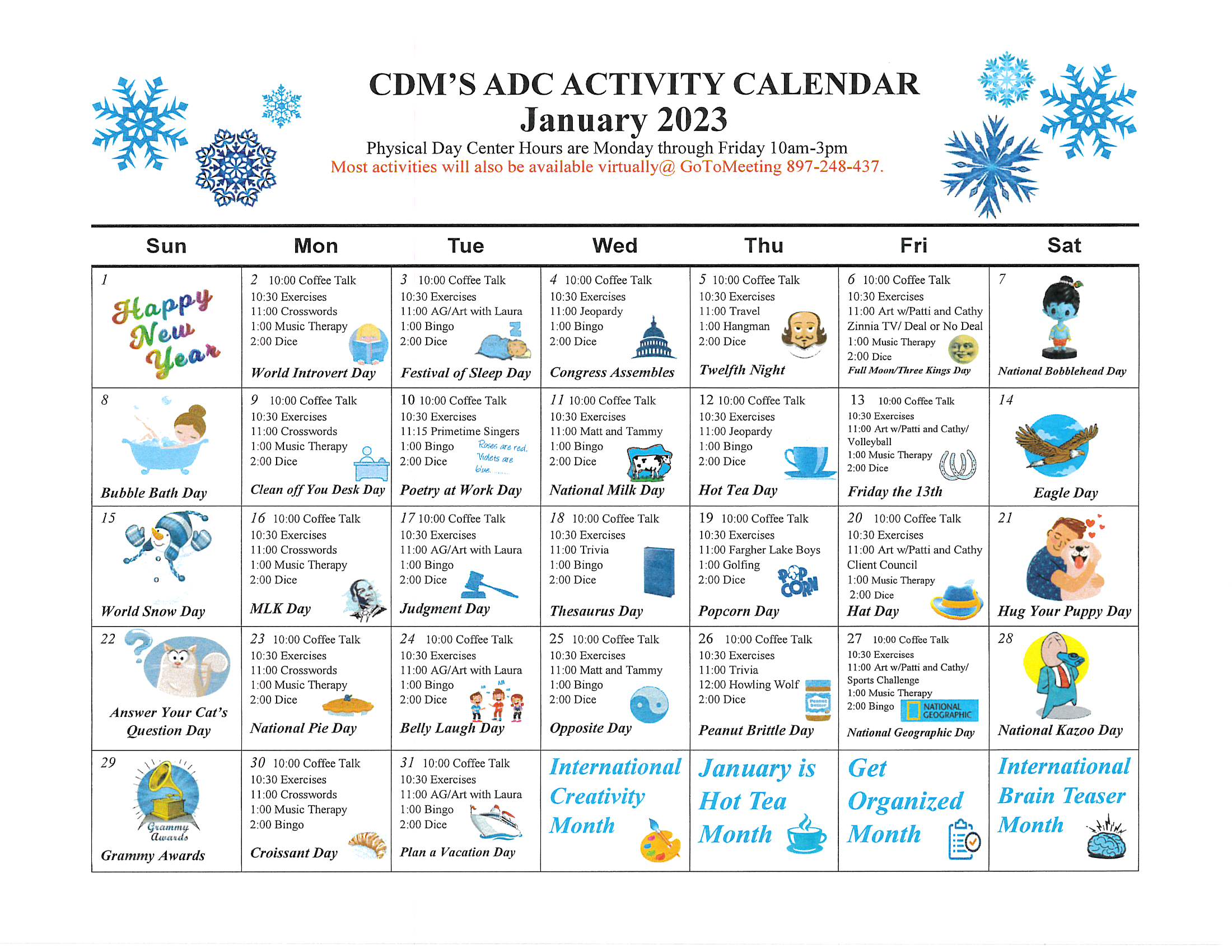 January-2023-Activity-Calendar_Page_1 - CDM Caregiving Services